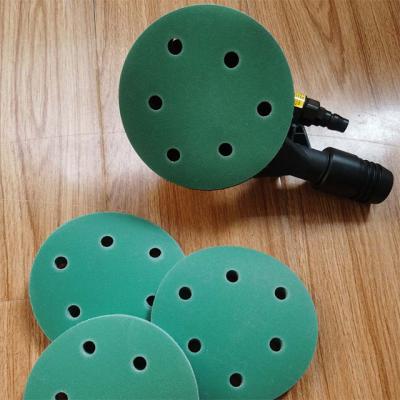 Cina 5 pollici di carta da sabbia verde resistente all' acqua carta da sabbia abrasivo per dimensioni personalizzate in vendita