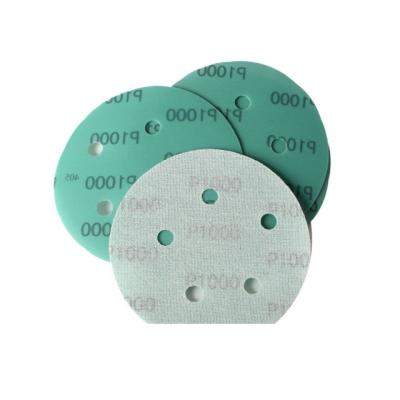 Cina 5 pollici di carta da sabbia verde resistente all' acqua carta da sabbia abrasivo per dimensioni personalizzate in vendita