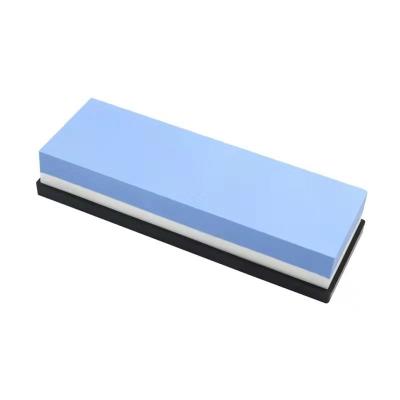China 611g Aluminum Oxide Scythe Whetstones Oval Silicon Carbide Whetstone for sale
