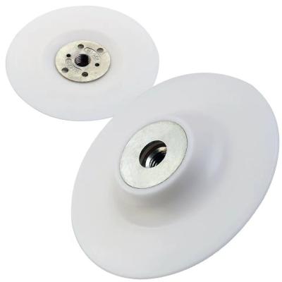 China Black Medium Flexible Density Backing Pad M14 Thread Sandpaper Grinding Disc Polishing Pad Puffing Wheel (Pedaço de apoio de densidade média e flexível) à venda