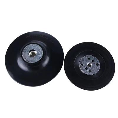 China Black Medium Flexible Density Backing Pad M14 Thread Sandpaper Grinding Disc Polishing Pad Puffing Wheel (Pedaço de apoio de densidade média e flexível) à venda