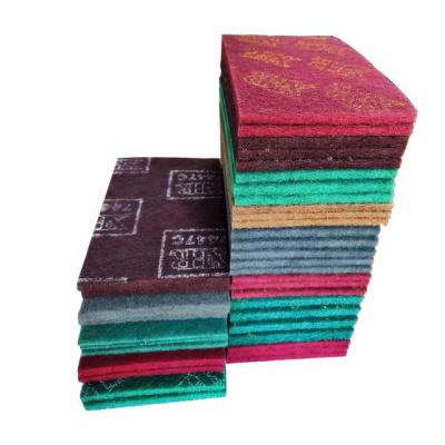 中国 緑色ナイロン非織物磨き手パッド TAN 7440 7447 磨き用 6x9インチ150x230mm 販売のため