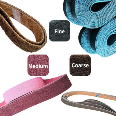 Cina Condizionamento superficiale di tessuti, levigatura di tessuti, cinture abrasive non tessute con ossido di alluminio in vendita