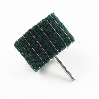 China Aluminum Oxide ABRASIVE WHEEL Non Woven Flap Wheel Drill 50x26x6mm Mounted on Nylon Shank for sale