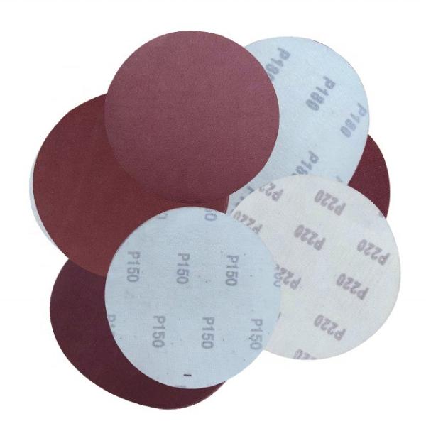 Quality Carbon Steel 6 Inch 150mm Dry Sandpaper 60-1200 Grit Round Sand Paper for Metal Wood for sale