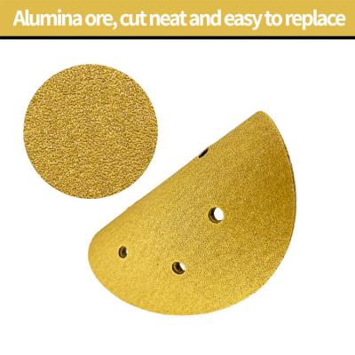 China 150mm Round Disc Yellow Sanding Disc for Aluminum Alloy Polishing Efficiency for sale