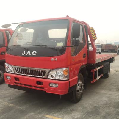 China One Carry Two Road Wrecker Truck 5tons Flatbed Tow Truck Road Rescue Vehicles for sale