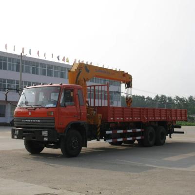 China Dongfeng/HOWO/Foton/FAW 6*4 10ton Hoisting Truck Mounted with Hydraulic Straight 4-Arm Telescopic Boom Crane for sale