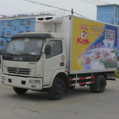 China China Dongfeng Refrigerator 4ton/5ton/6ton Light Van Cargo Truck Refrigerated Truck for sale