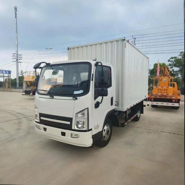 Quality 4X2 120HP Light Duty Cargo Box Cargo Truck Trailer Diesel Power for sale