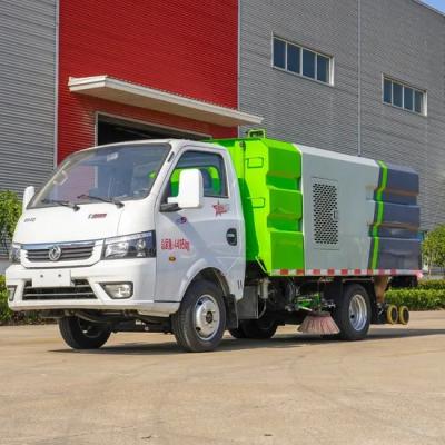 China Dongfeng Road Washing and Sweeping Vehicle 10tons Vacuum Truck Mounted Road Self-Sweeper for sale
