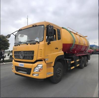 China Dongfeng 6X4 18cbm 18tons Vacuum Sewage Suction Tanker Truck with Water Ring Vacuum Sewage Suction Truck for sale
