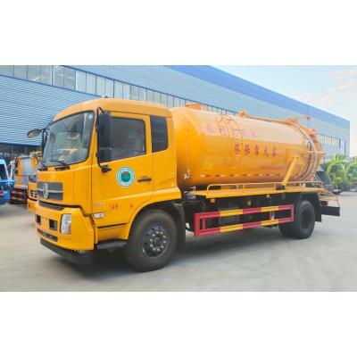 China 10, 000L Dongfeng Vacuum Sewage Suction Tanker Suction Sewage Truck for sale