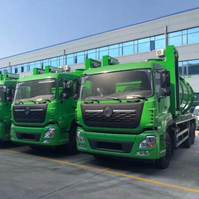 China 6X4 Factory Price Dongfeng 15000 Liters High Pressure Jetting Vacuum Sewer Sludge Cleaning Sewage Suction Tank Fecal Sucker Tanker Truck for sale