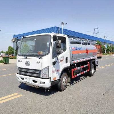 China China FAW 4*2 5cbm 5000liters Petrol Oil Diesel Delivery and Refueling Tanker Vehicles Fuel Dispenser Tank Truck for sale