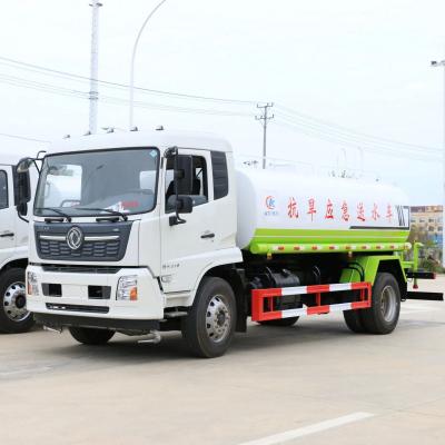 China Fire Monitor Equipped 12000liters 12tons China Dongfeng Water Sprinkler Truck Drinking Water Tank Truck Watering Cart Cannon Water Wagon for sale