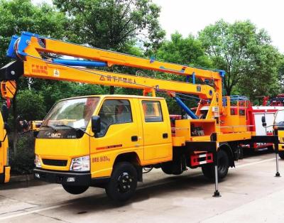China Jmc 12m Articulated Boom Lift Truck 14m Hydraulic Rising Platform Truck for sale