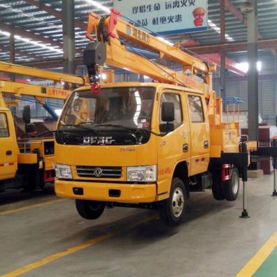 China Dongfeng 12m 14m Aerial Platform Truck , Aerial Lift Bucket Truck 4x2 Right Hand Drive for sale