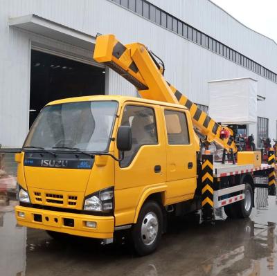 China Isuzu 18-20m Aerial Platform Truck Mounted Telescopic Boom Man Lift Truck for sale