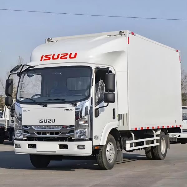 Quality ISUZU 120HP Box Truck Van Cargo Truck Light Duty Mini Lorry Truck for sale
