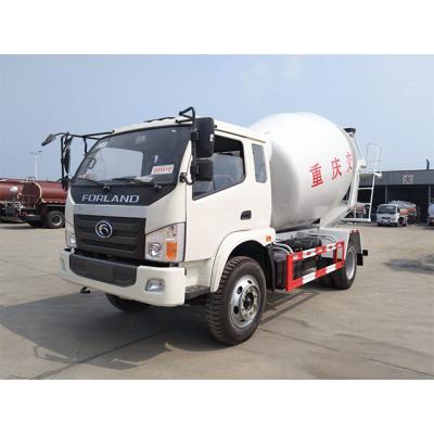 China Foton Forland 5cbm 6m3 Cement Mixing Truck Small Mixer Concrete Cement Plant Construction Drum Small Concrete Mixer Truck for sale