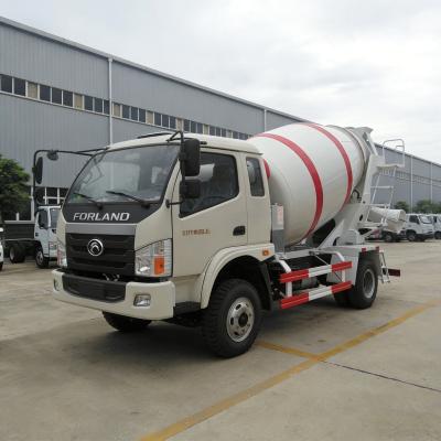 China Forland 6cbm Cement Mixer Pump Truck 4x2 Construction Cement Mixer Truck 140HP for sale