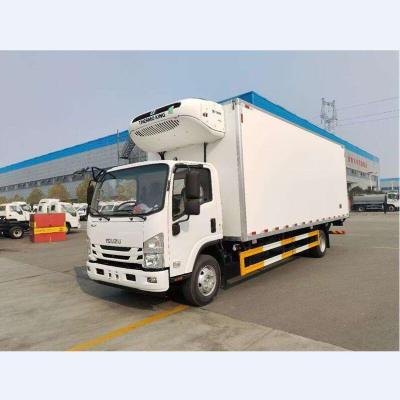 China 5 Tons Refrigerated Box Truck 120HP For Fish Meat Transport Freezer Truck for sale