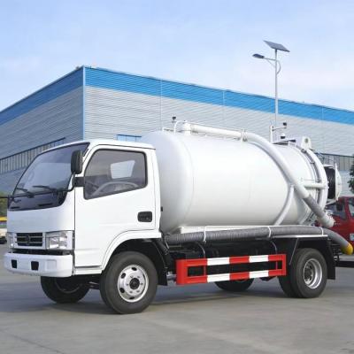 China 4000liters Sewage Cleaning Tank Truck for Urban Septic Tank Trucks for Sale Sewage Suction Vehicle Septic Suction Truck for sale
