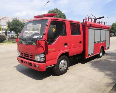 China Isuzu Elf 2ton Fire Fighting Truck 2000liters Water Tanker Fire Rescue Truck for sale