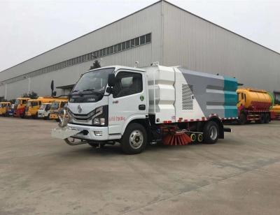 China 3cbm Small Road Sweeper Vehicle , Dongfeng Truck Mounted Street Sweeper For Home for sale