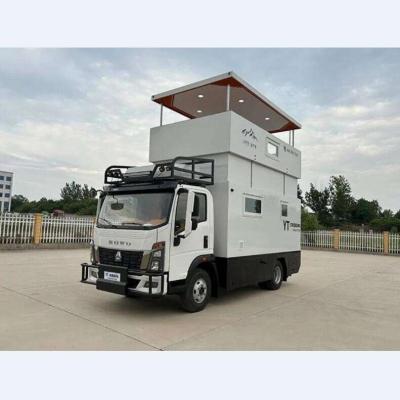 China Sinotruk HOWO Double Expansion Motorhome RV 4*2 Diesel Fuel for sale