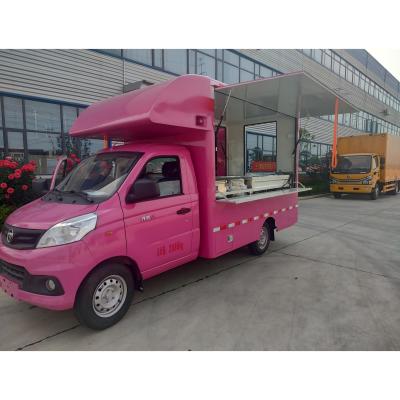 China Movable Food Truck Customized Burger Mobile Food Trailer For Chips / Ice Cream for sale