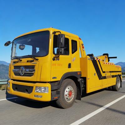 China Dongfeng 20ton 25ton Heavy Duty Wrecker Trucks Road Recovery Intergrated Tow Truck for sale