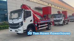 Dongfeng 21m Aerial Platform Truck , Aerial Lift Bucket Truck 4x2 Left Hand Drive