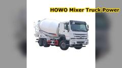Sinotruk HOWO 12cbm Cement Mixer Truck Power