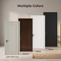Quality Multi-Color Recessed Panel Solid Wood Composite Door Real Wood Interior Design for sale