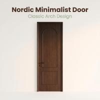 Quality Dual-Design Two Panel Solid Core Interior Doors Custom Solid Wood Doors for sale