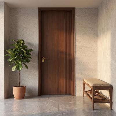 Fluted Modern Solid Core Interior Doors Solid Core Composite Interior ...