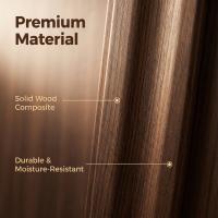 Quality Walnut Finish Commercial Solid Core Wood Door Composite Solid Door Moisture for sale