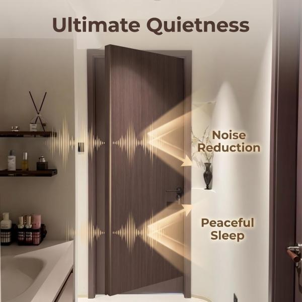 Quality Noise-Reducing Custom Solid Core Doors Flat Panel Solid Core Door Moisture for sale