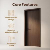 Quality Vertical Grain Flat Solid Core Door Modern Solid Core Interior Doors Sound for sale