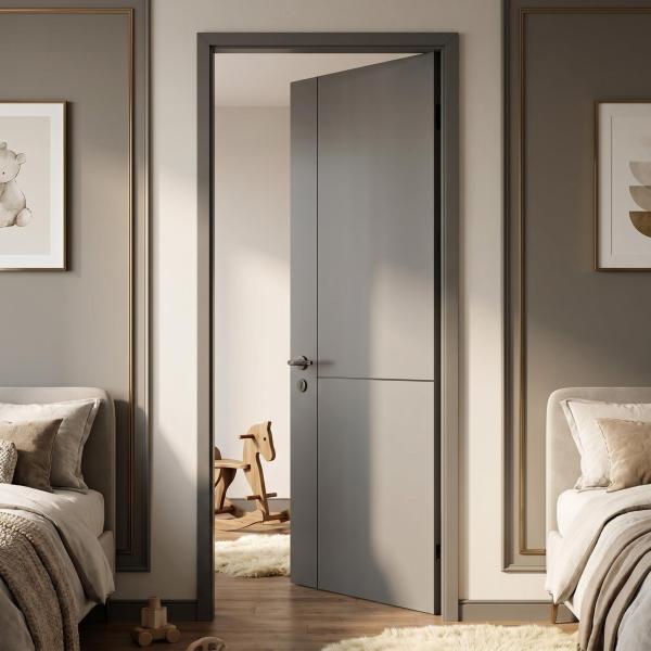 Quality No-Smudge Solid Mdf Doors Solid Slab Door Anti-Glare Matte High-Traffic Home for sale