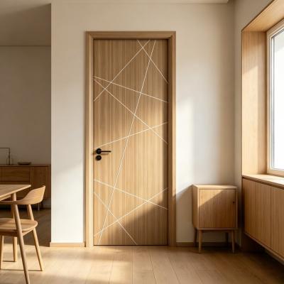 China Eco Friendly Formaldehyde Free Water Resistant WPC Interior Door and Polymer MDF Door for School Hospital Commercial Projects for sale