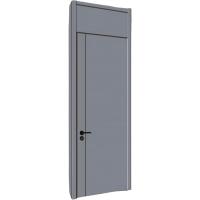 China Waterproof Customizable Push Pull Solid Wood Interior Door for Bedroom and Bathroom Projects for sale