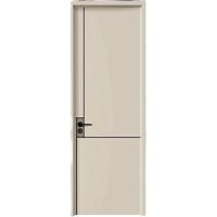 China Waterproof Customizable Push Pull Solid Wood Interior Door for Bedroom and Bathroom Projects for sale