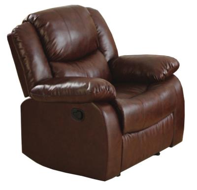 China Comfortable & Relax Brown Leather Chairs,Recliner sofa chairs. for sale