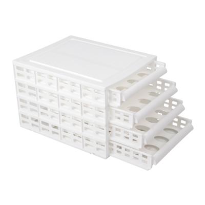 China White plastic layer 4 shirts to receive rack, is suitable for the bedroom closet for sale