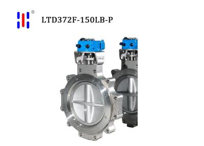 China Food-grade DN80 304 SS Lug Type Soft Seal Double Offset Butterfly Valve for sale