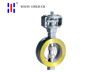 China Flanged 150LB Triple Offset Butterfly Valve Carbon Steel Metal Seat for sale