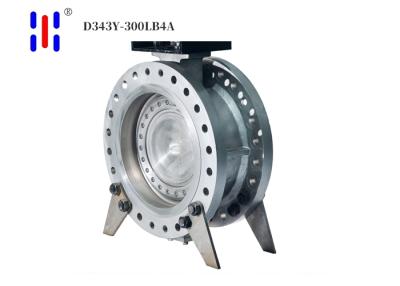 China Duplex 2205 Triple Offset Butterfly Valve with Flanged Class 300 for Chemical for sale